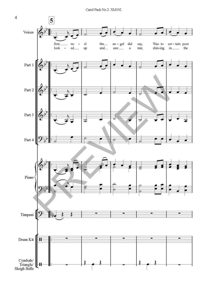 Carol Pack No.2 Christmas sheet music for Concert Band – Thorp Music