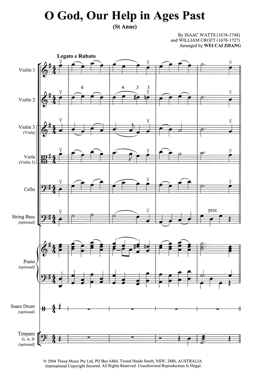 Anzac Hymn Pack No.1 – Thorp Music