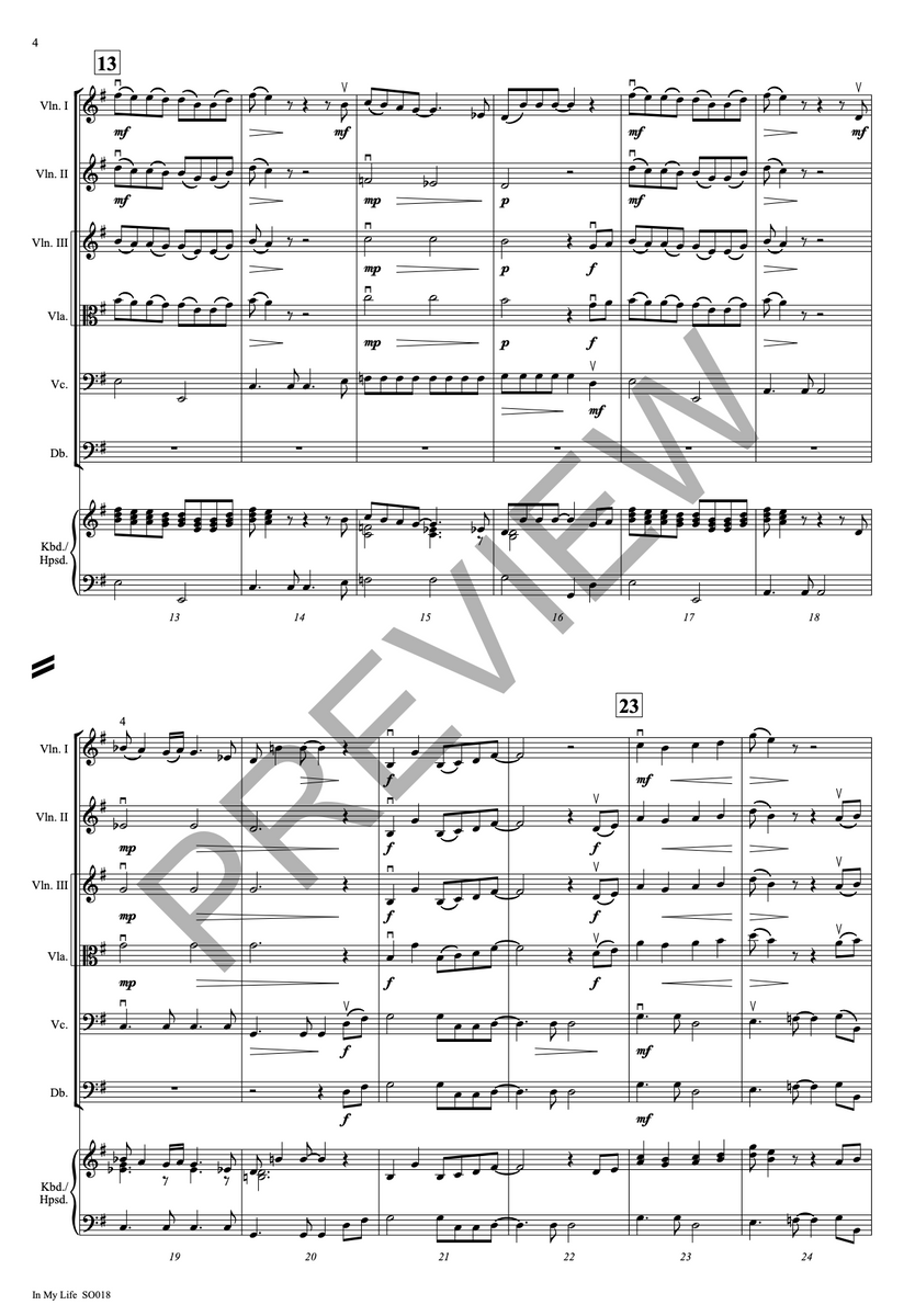 In My Life – Thorp Music