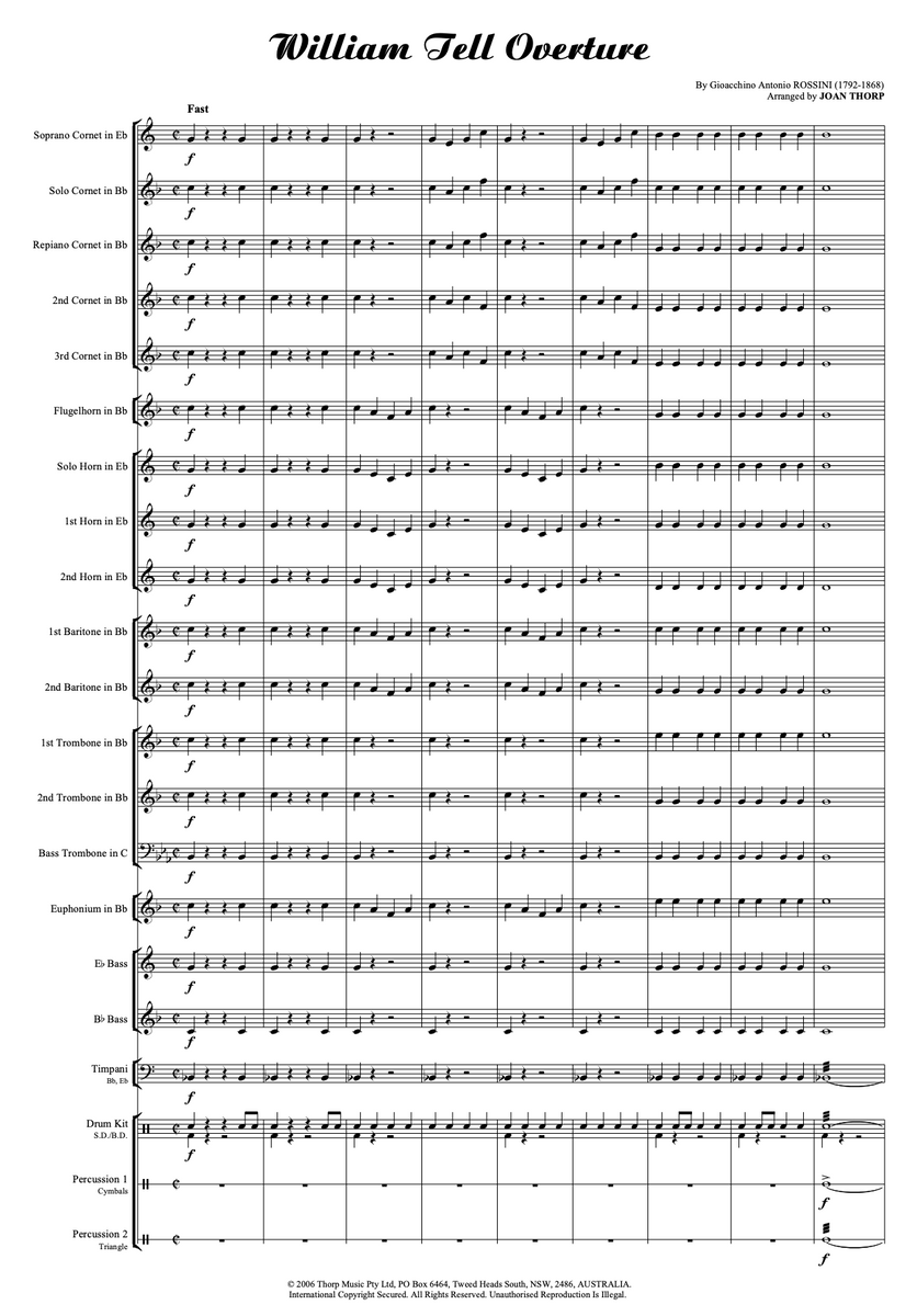 William Tell Overture – Thorp Music