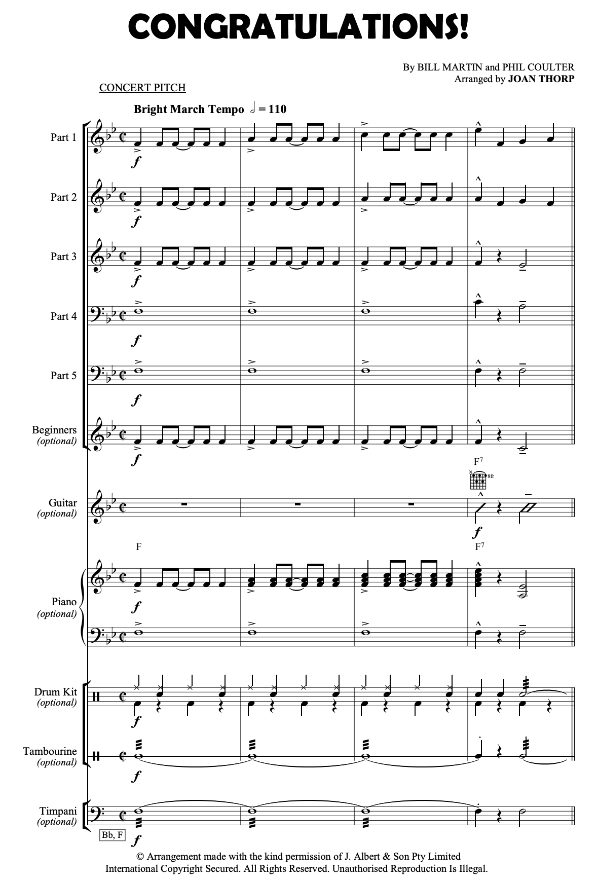 Congratulations – Thorp Music