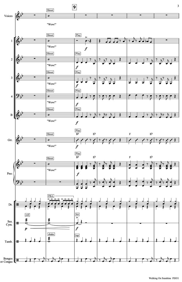 Walking on Sunshine – Thorp Music